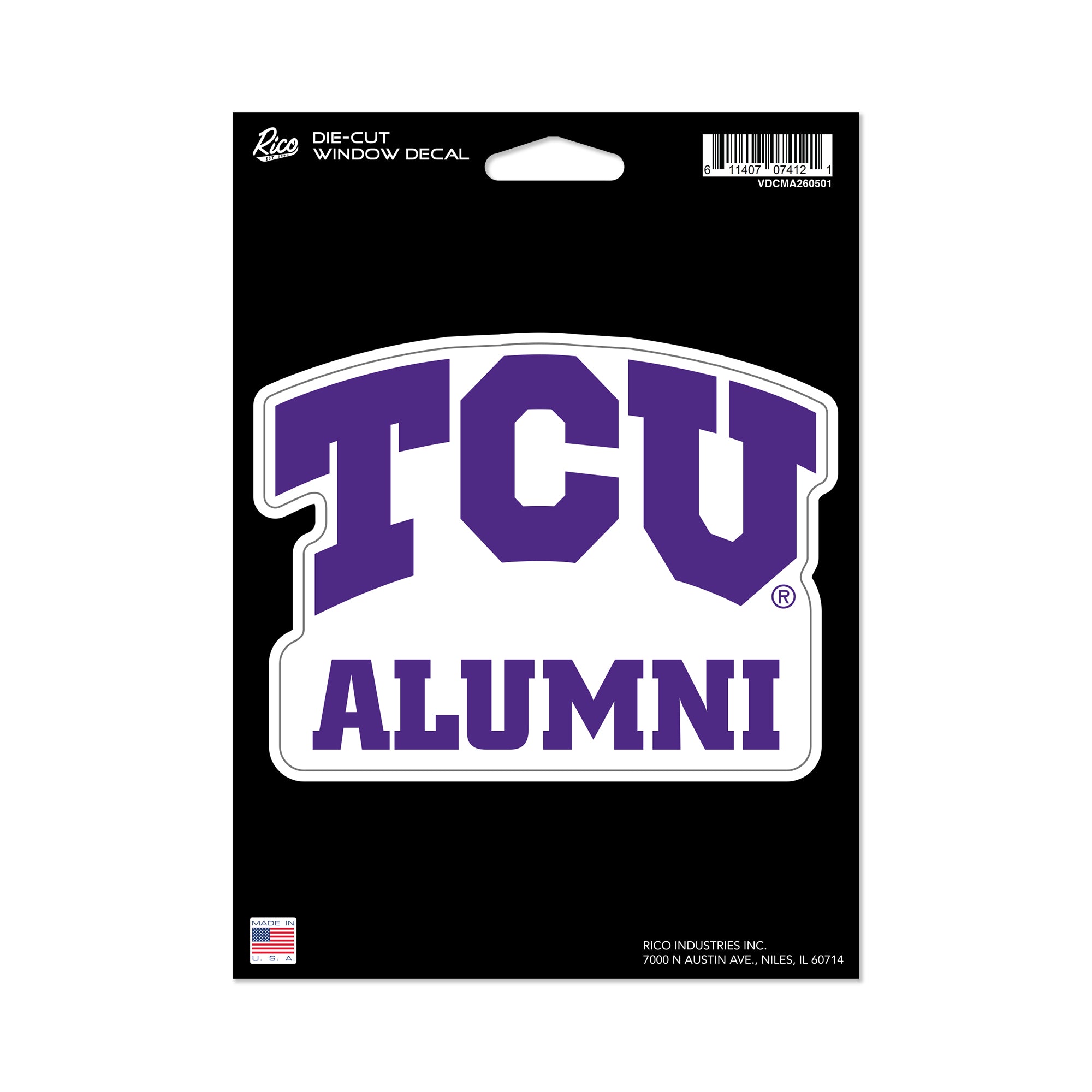 Tcu Alumni Medium Die Cut Decal