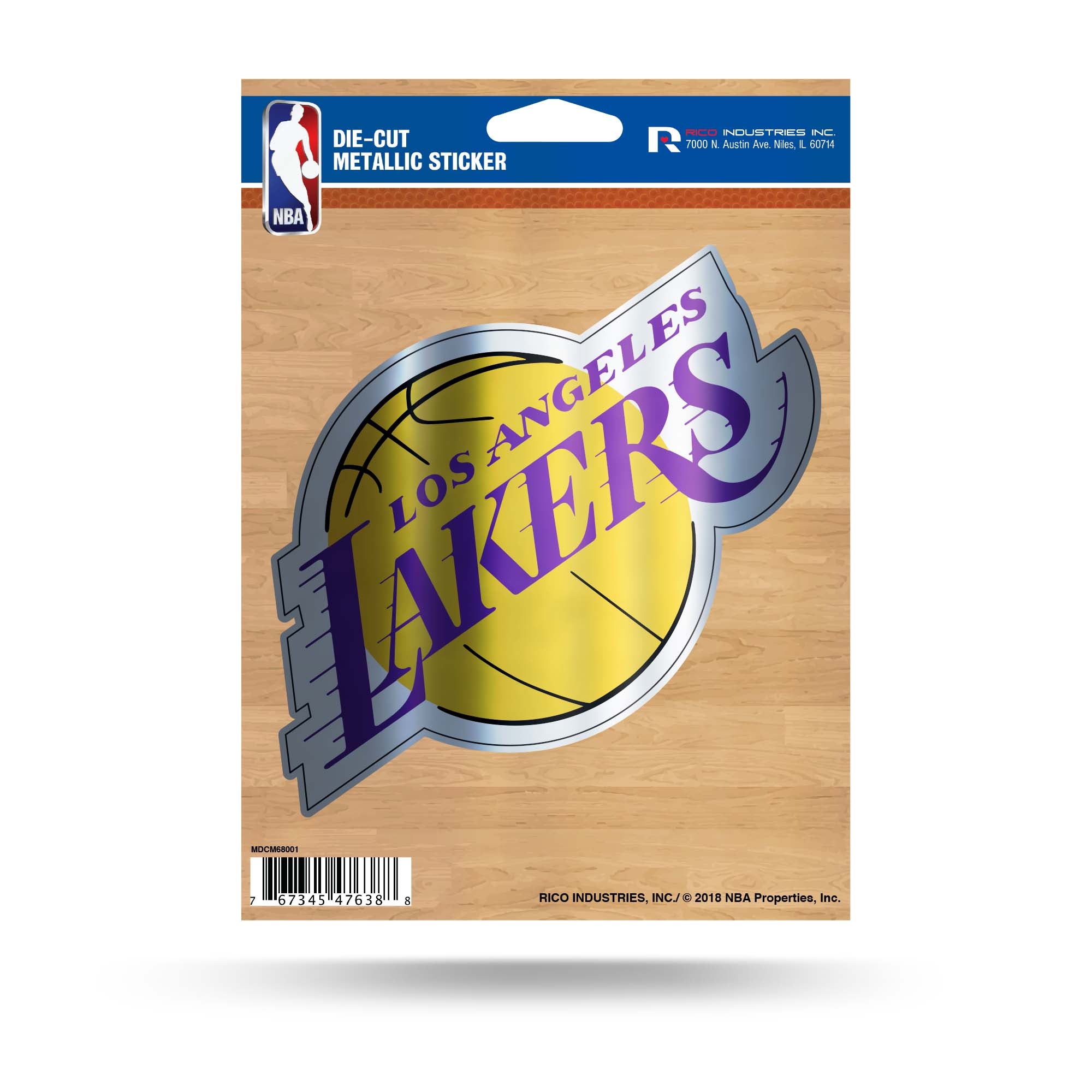 Lakers Die Cut Metallic Sticker